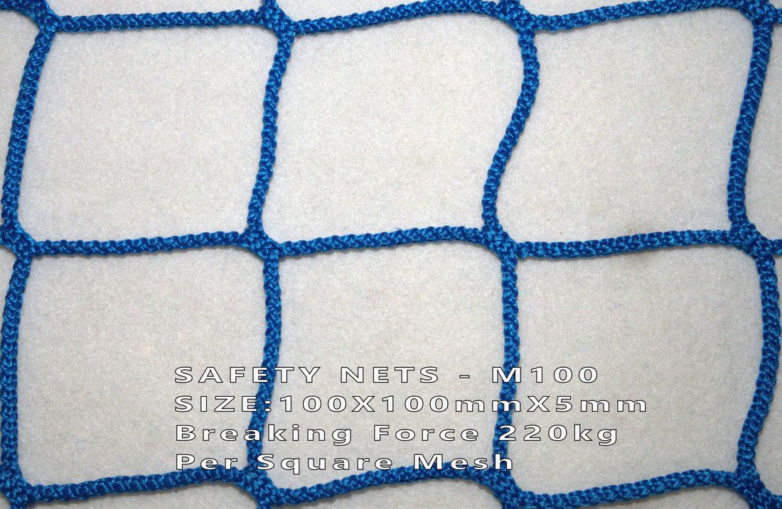 safety nets m100 hole size 100mm cord size 5mm