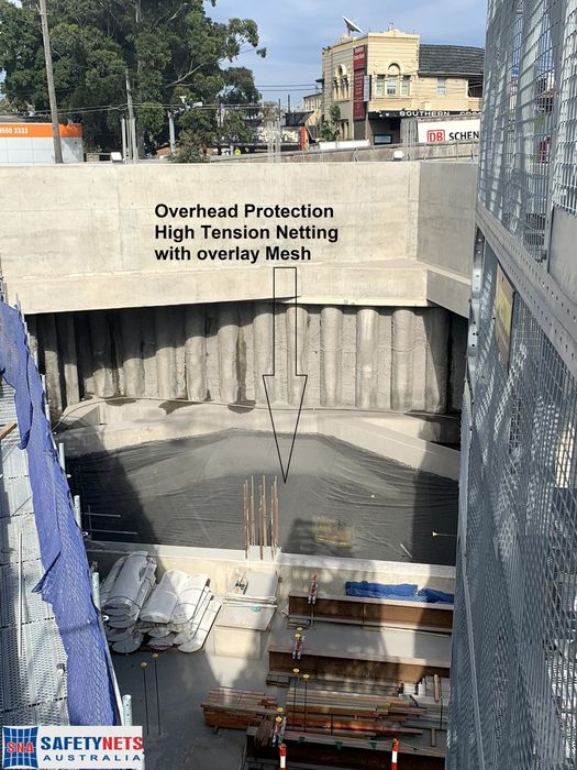Safety Netting for Over head protection Voids and tunnelling